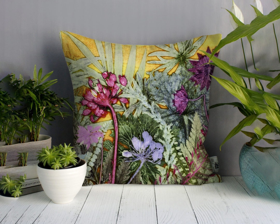 Tropical Paradise - Botanical Pillow - Scatter Cushion - Handmade ...