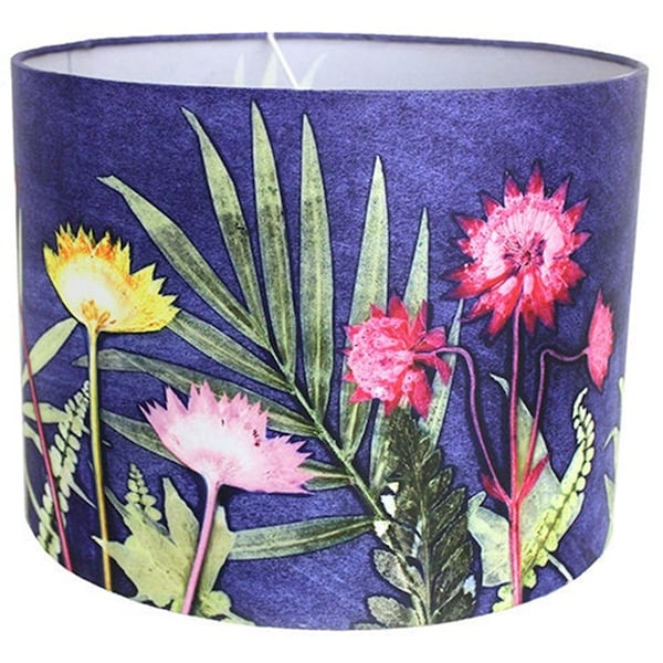 Handmade Lampshade Fern Cluster Light Shade Pink and Green Lamp Unique ...