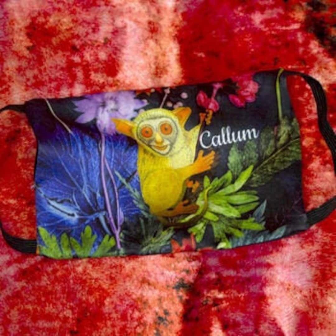 Tropical Face Mask, Personalised Face Mask, Tropical Bush Baby Face ...