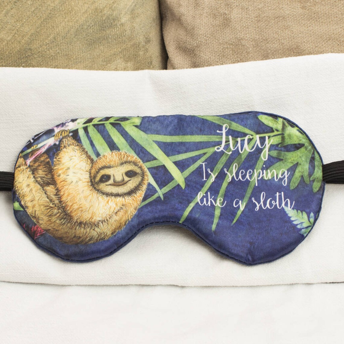 Personalised Sloth Eye Mask Handmade Gift Unique Gift - Etsy