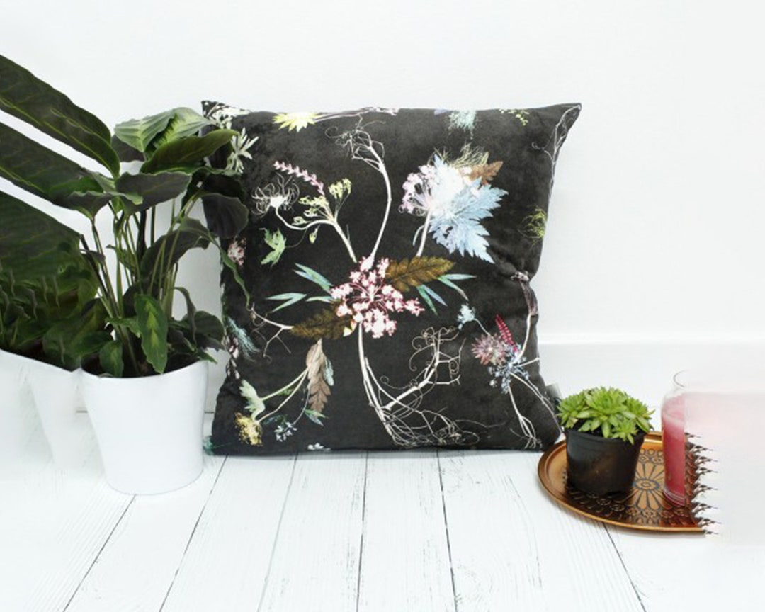Handmade Floral Botanical Cushion, Edwardian Blooms Design, Compliments ...