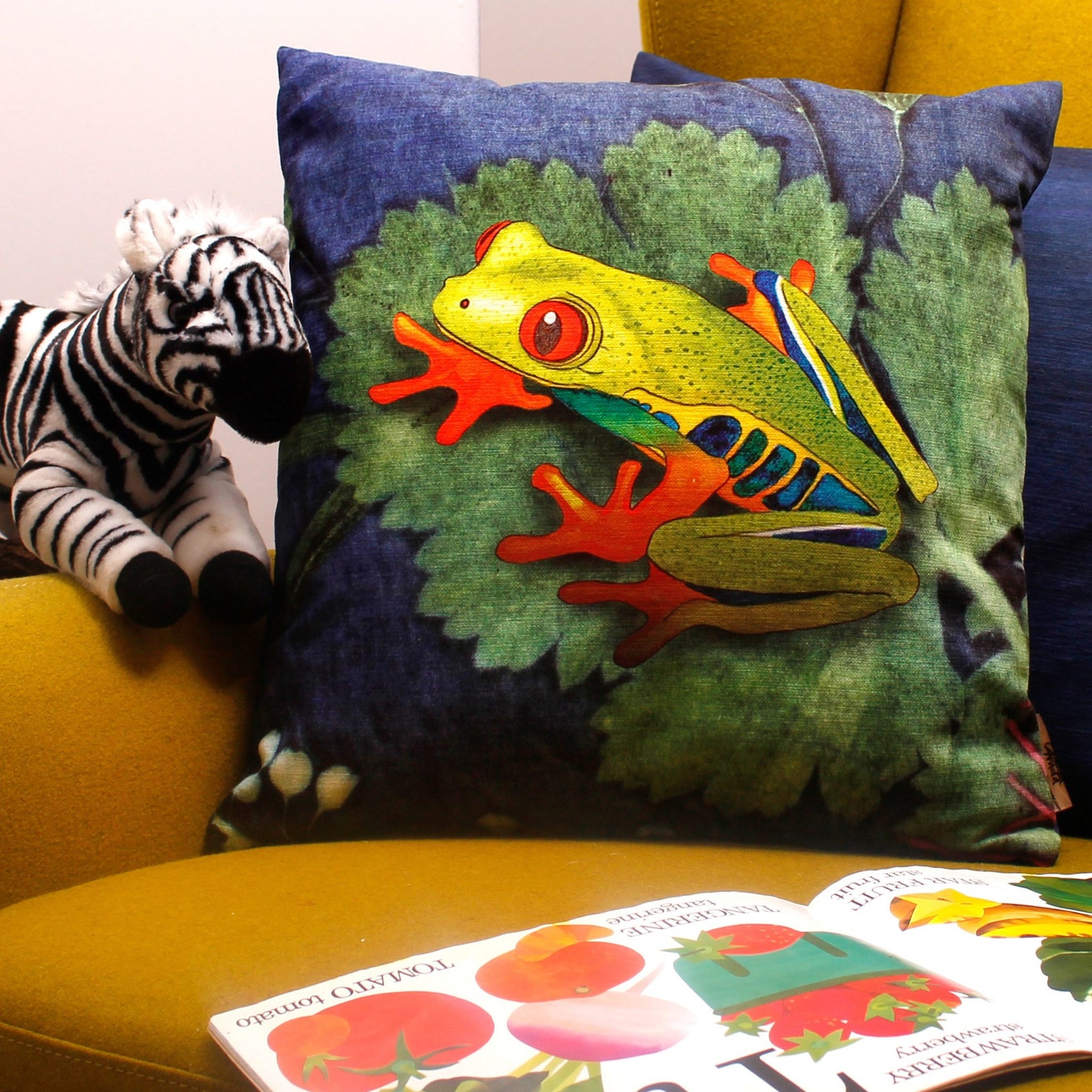 Handmade Velvet Frog Sofa Pillow Green Interior Sofa Cushion - Etsy