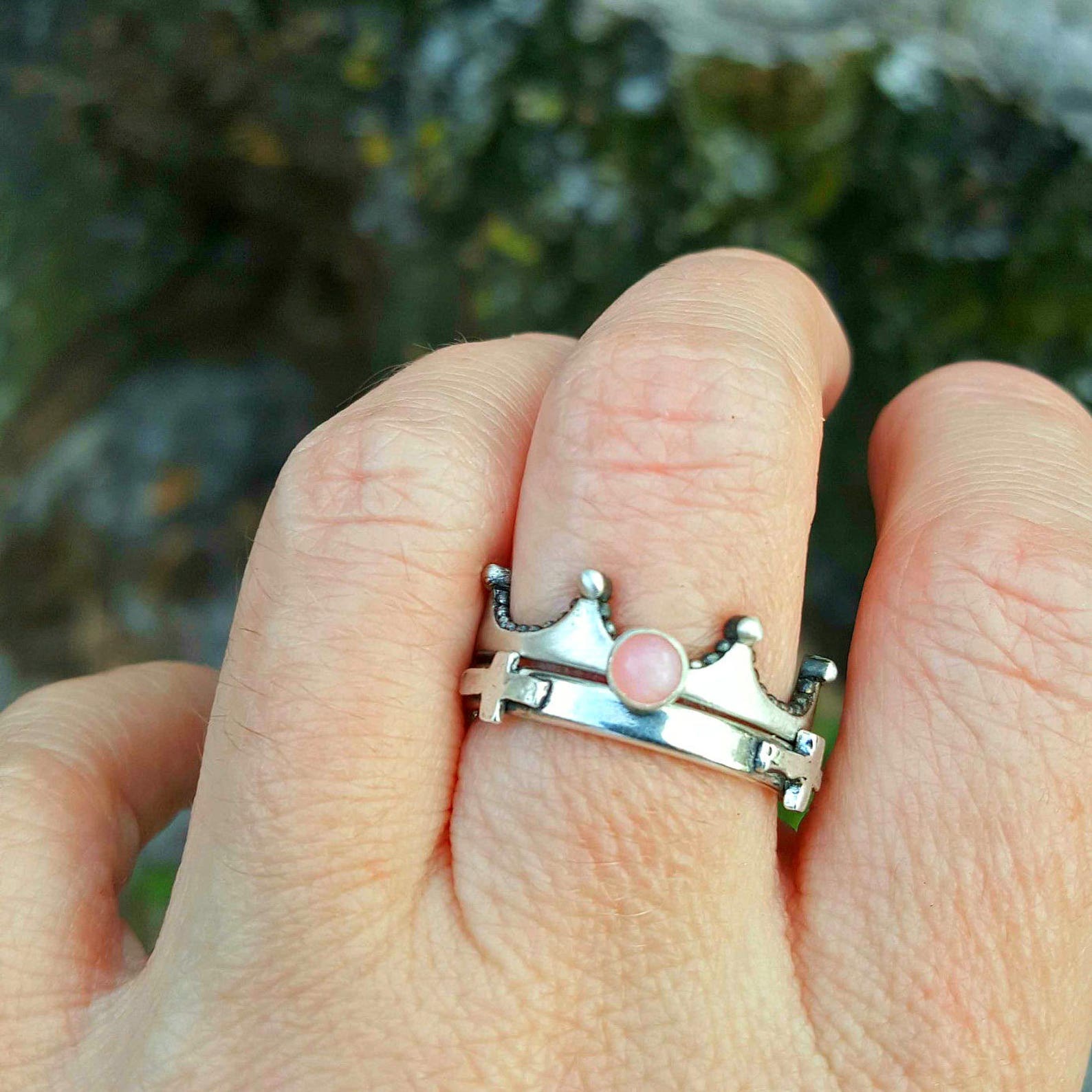 Personalized Princess Crown Ring, Birthstone Ring, Purity Ring ...