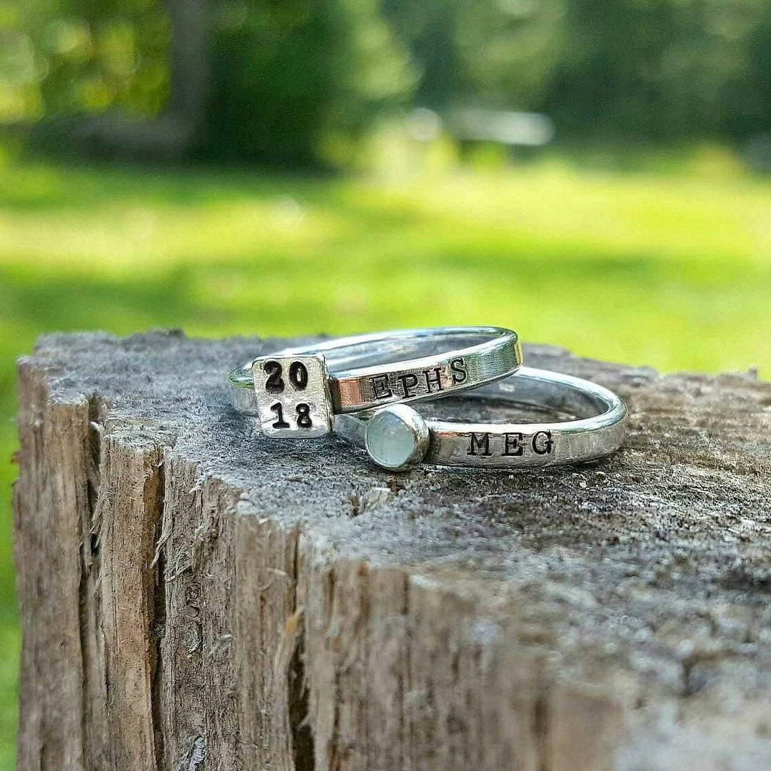 Personalized Class Ring, High Shool Ring, Class Year Ring, Graduation ...