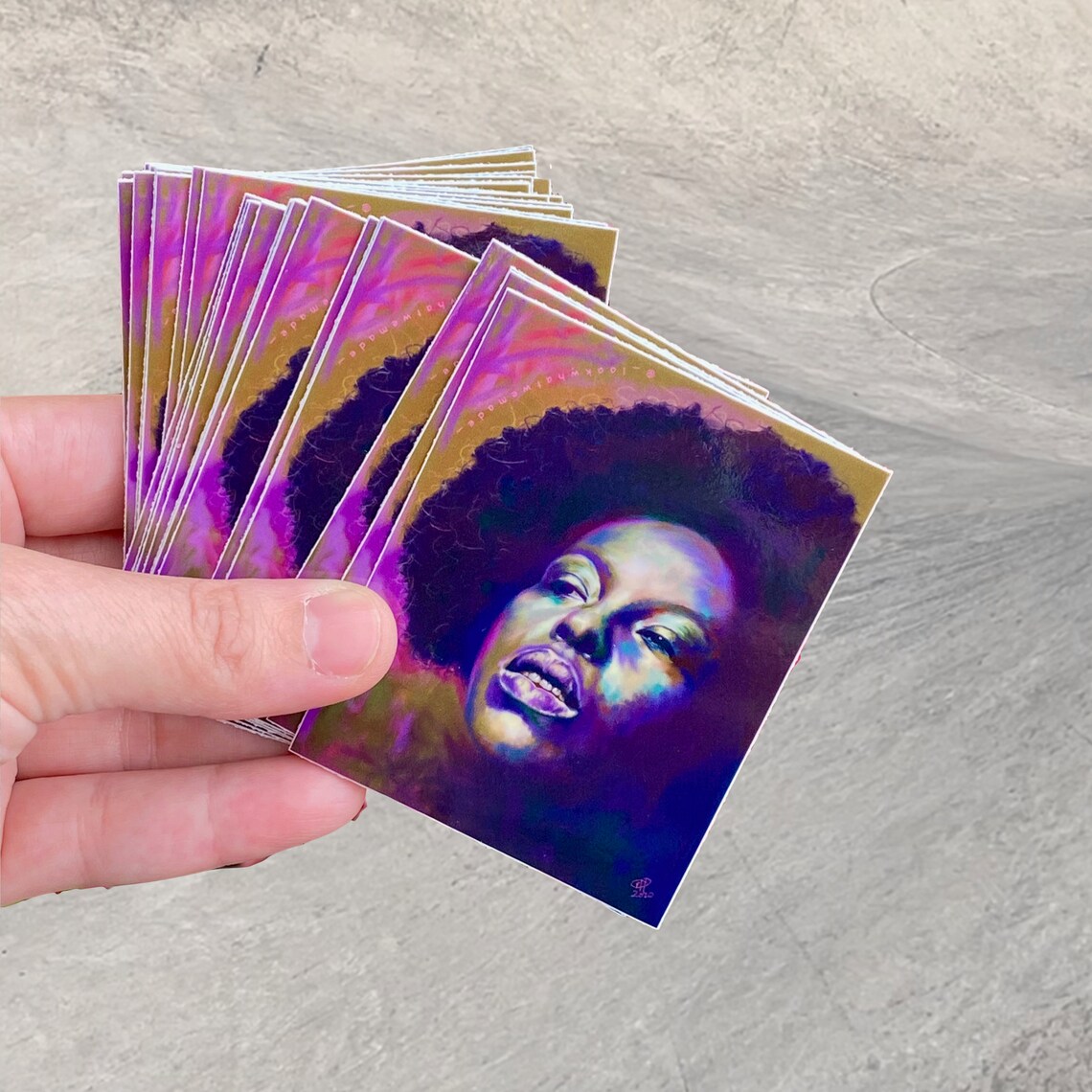 Water Bottle Sticker Roberta Flack Portrait Art Sticker for - Etsy