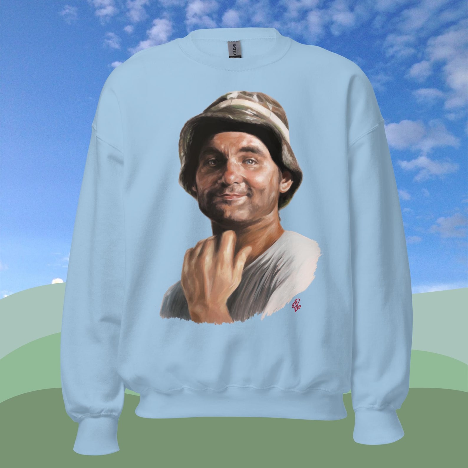 Bill Murray Fan Art Cozy Sweatshirt Gift for Golfer Oversized - Etsy