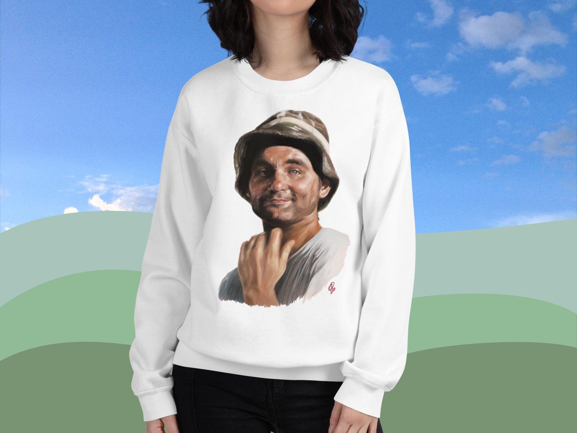 Bill Murray Fan Art Cozy Sweatshirt Gift for Golfer Oversized - Etsy