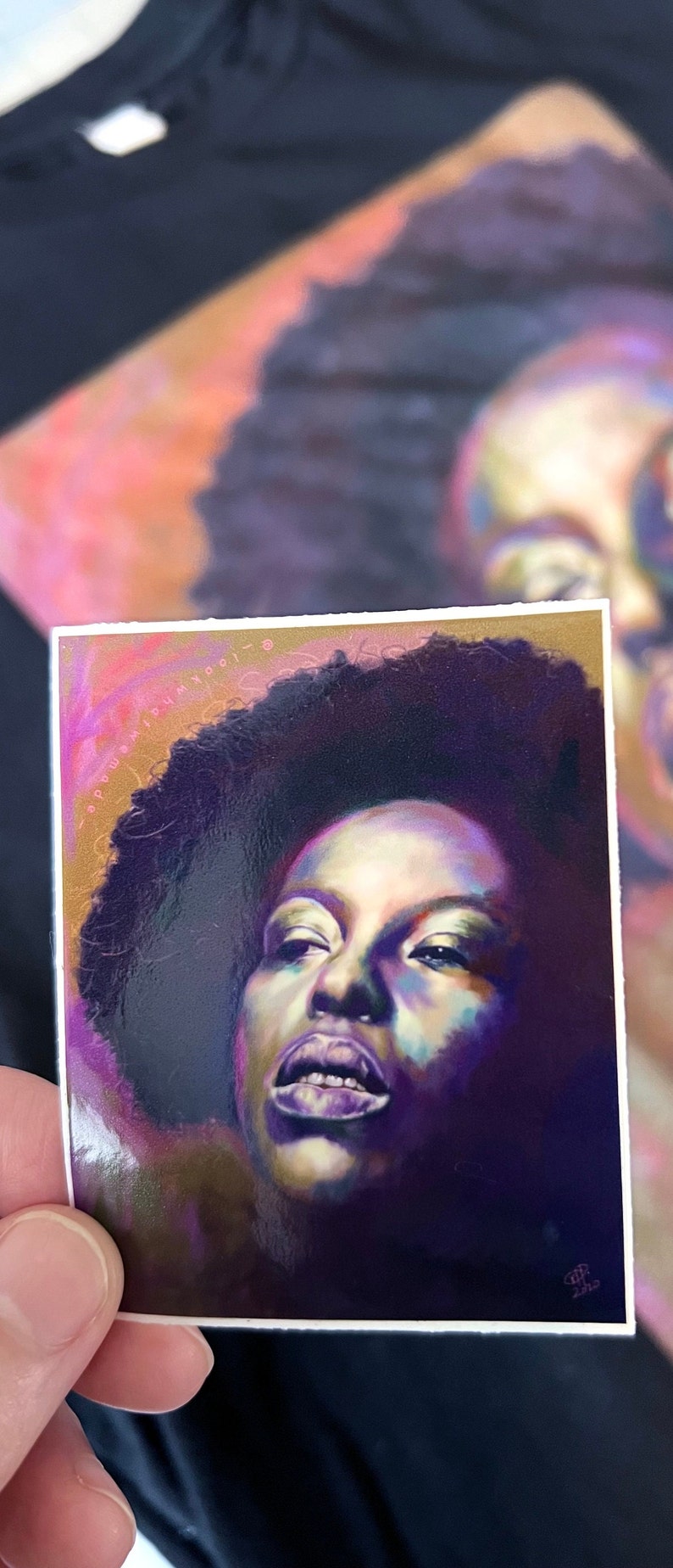 Water Bottle Sticker Roberta Flack Portrait Art Sticker for - Etsy