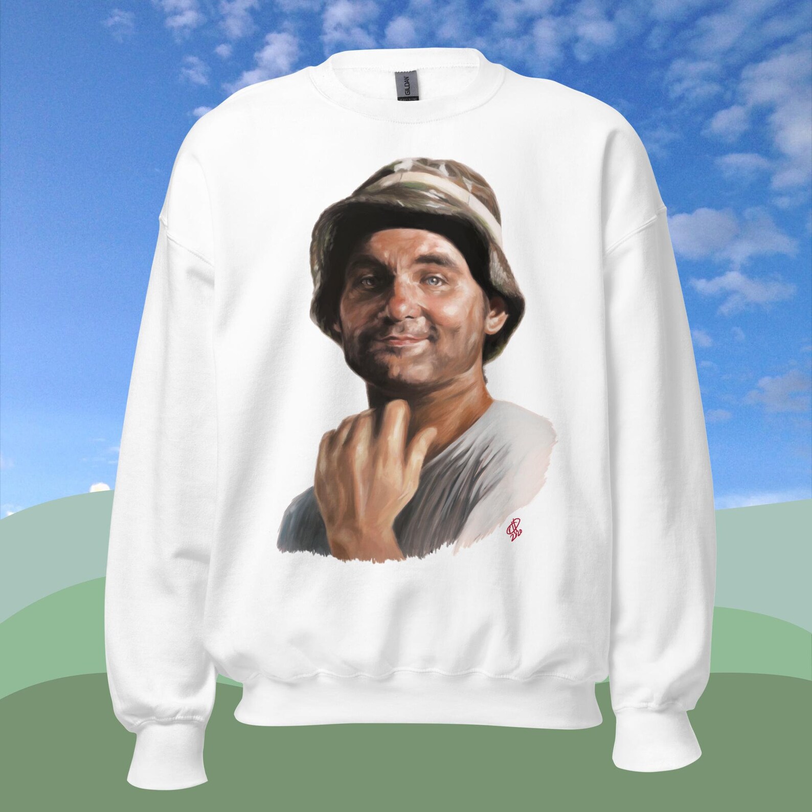 Bill Murray Fan Art Cozy Sweatshirt Gift for Golfer Oversized - Etsy