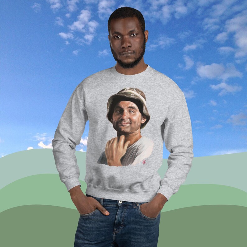 Bill Murray Fan Art Cozy Sweatshirt Gift for Golfer Oversized - Etsy