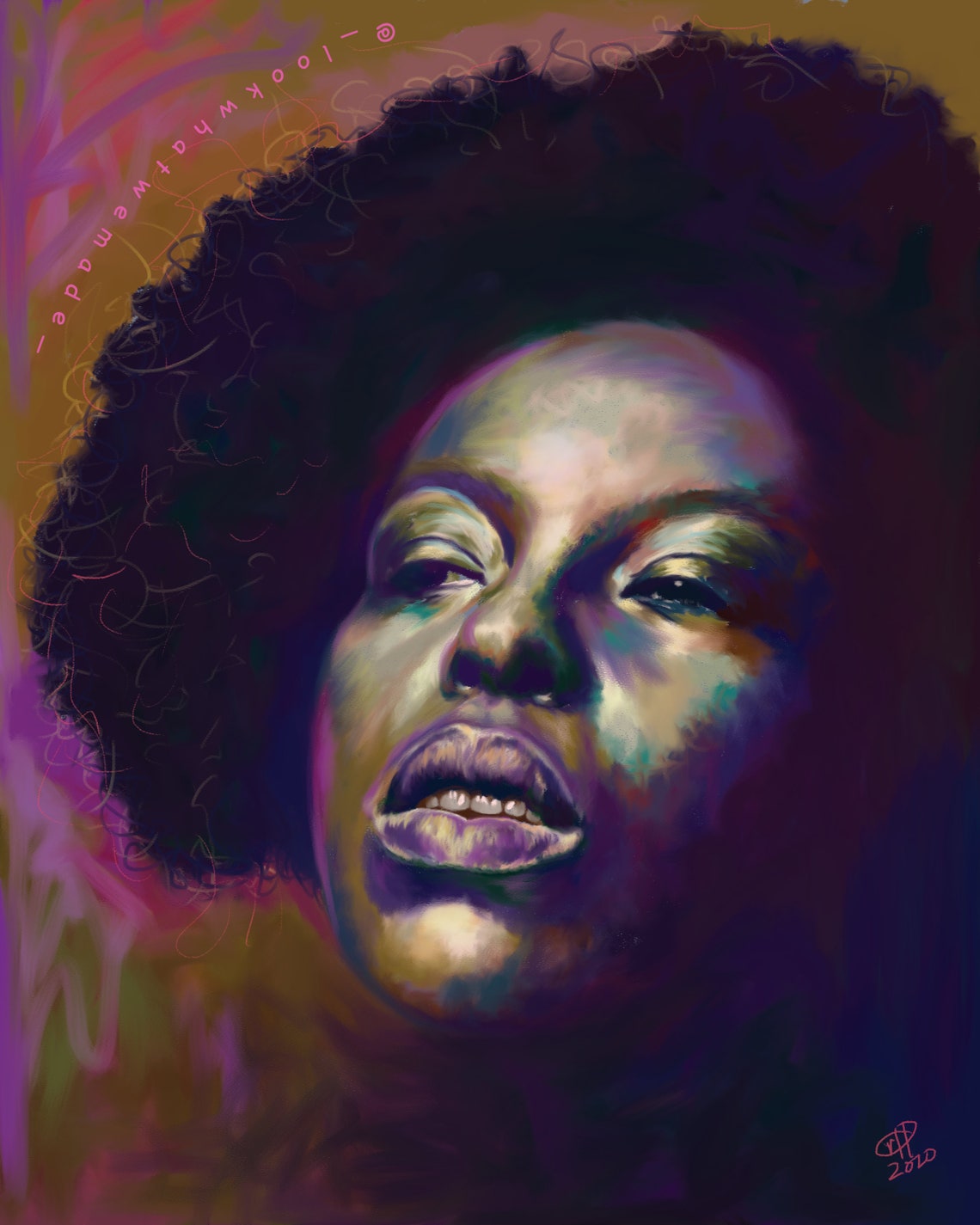 Water Bottle Sticker Roberta Flack Portrait Art Sticker for - Etsy