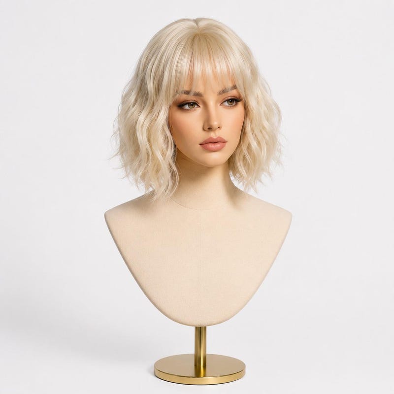 Short Layered Platinum Wig - Etsy