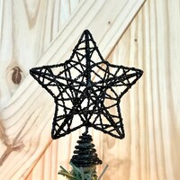 Black and White Tree Topper, Tiger Print Topper, Christmas Tree Decor ...