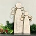 Pair Wooden Farmhouse Angel Shelf Sitters Freestanding White - Etsy