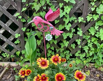 Set of 3 Flower Pot Stakes/farm Truck Tractor Beetle 24 Tall/welcome ...