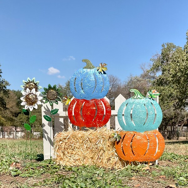 Stacked Pumpkins - Etsy