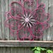 Hand-painted Iron Flower Set: Colorful Metal Garden Wall Decor - Etsy