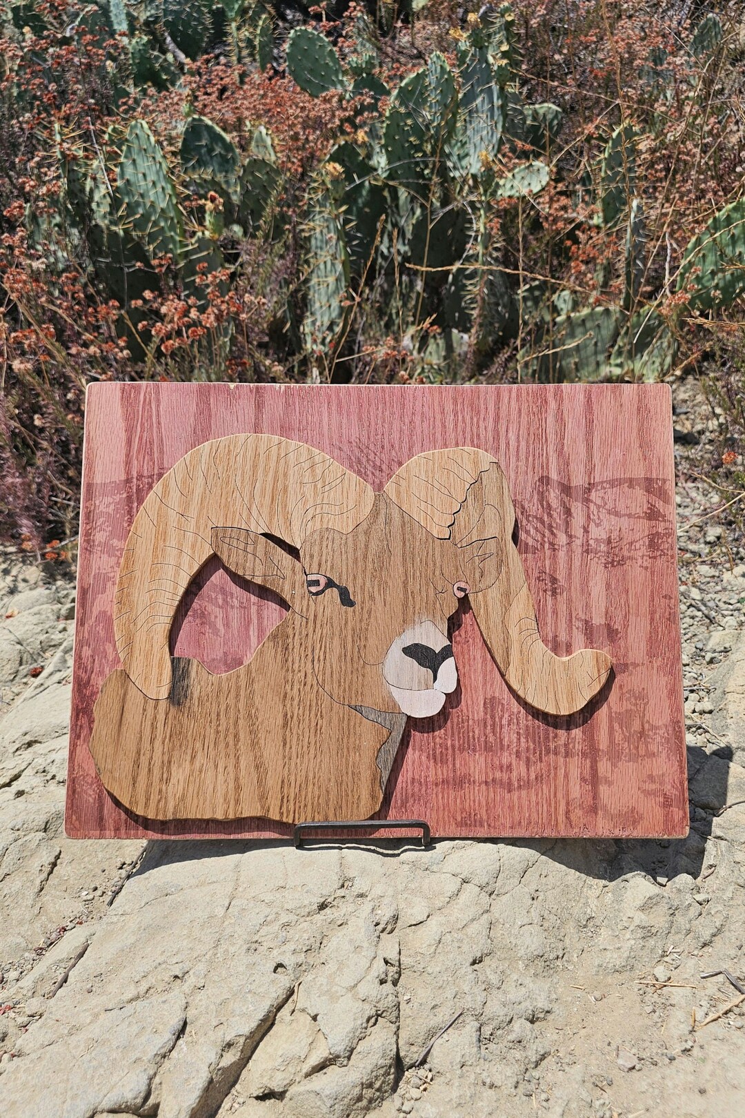 Big Horn Sheep Wood Art - Scroll Saw Artwork - Etsy
