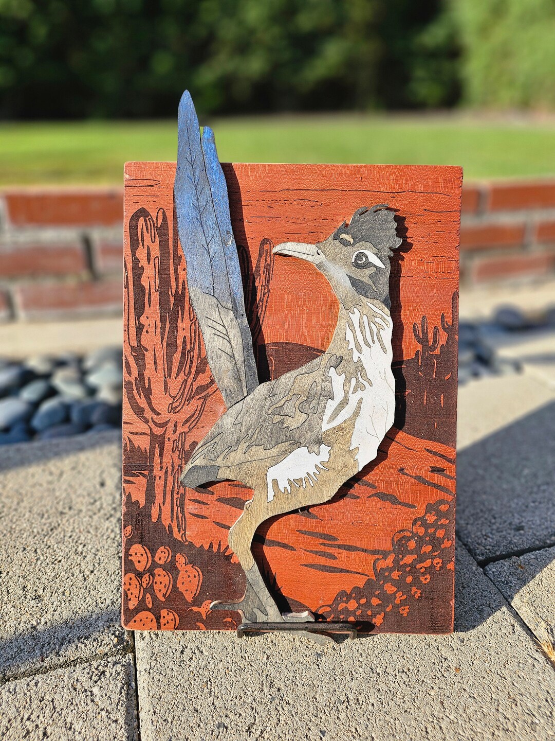 California Roadrunner Wood Cutout Art - Scroll Saw Artwork - Etsy