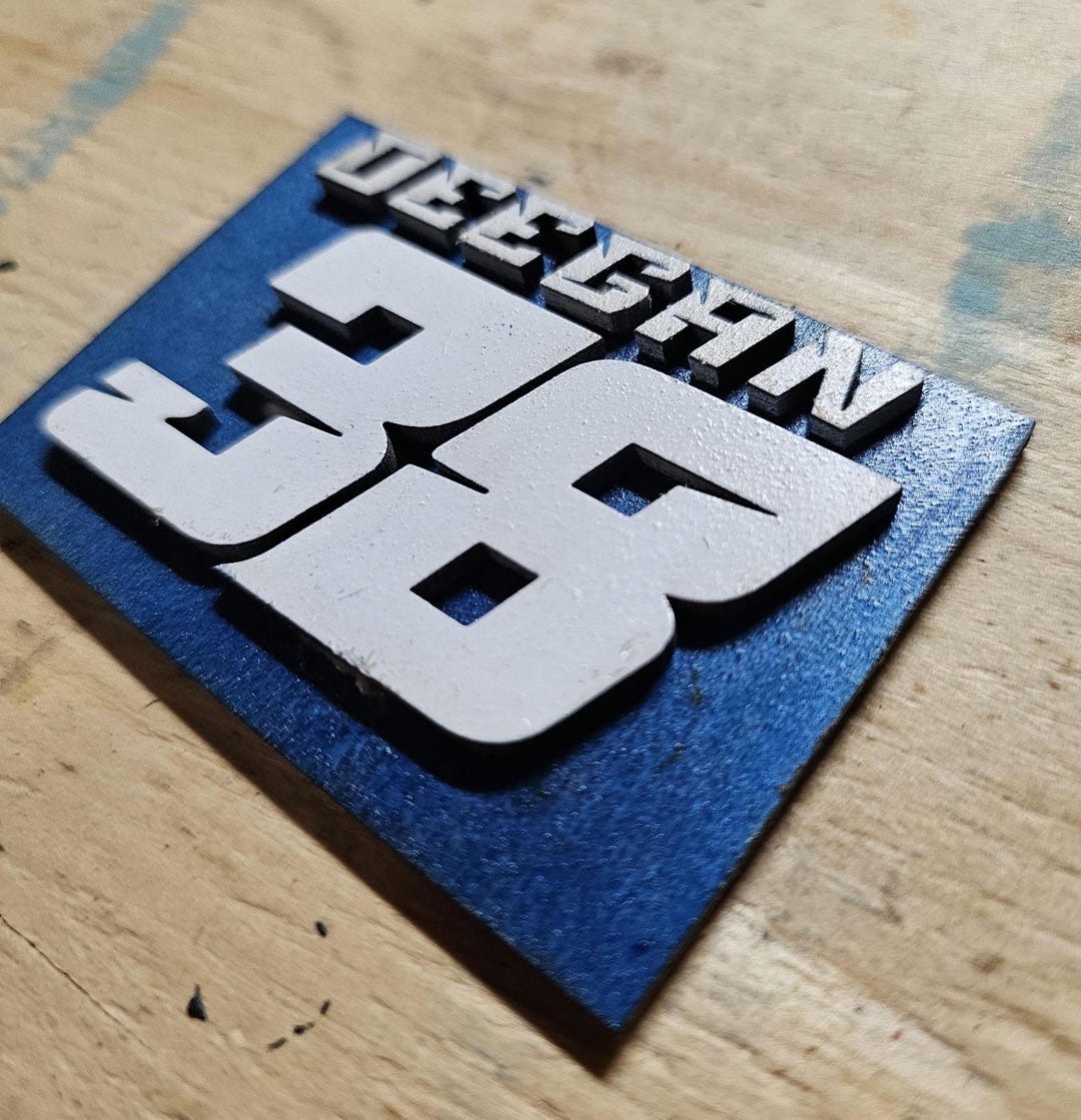 Haiden Dangerboy Deegan Number Plate Motocross Laser Cut Wood Magnet - Etsy