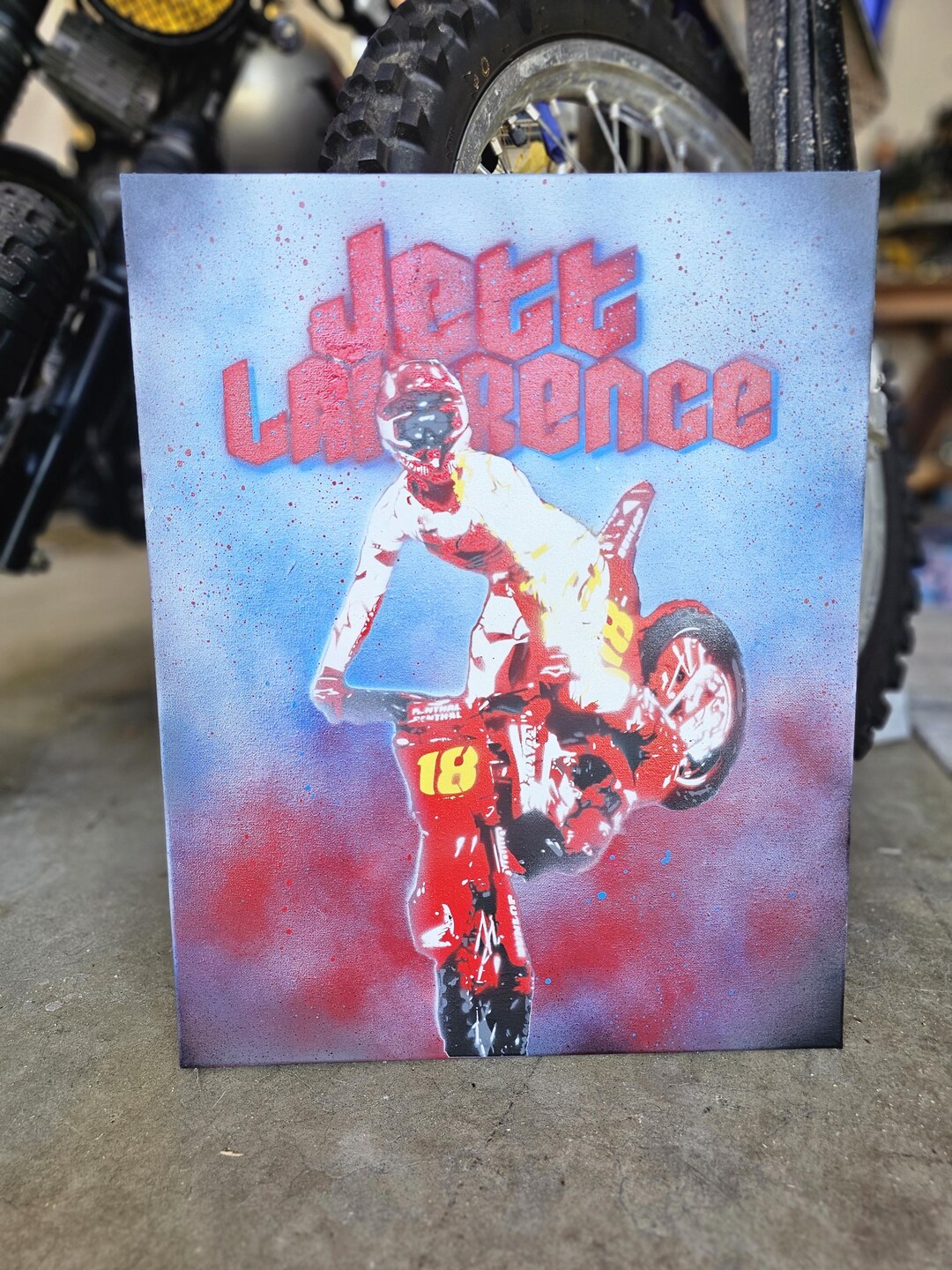 Jett Lawrence Wall Art Motocross Stencil Art - Etsy