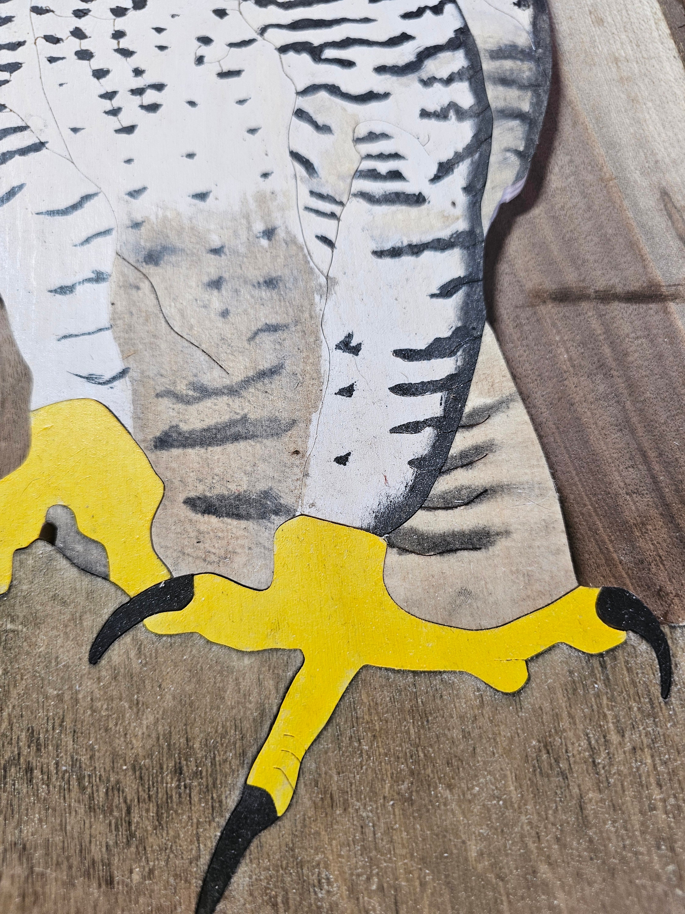 Peregrine Falcon Wood Cutout - Scroll Saw Artwork - Etsy