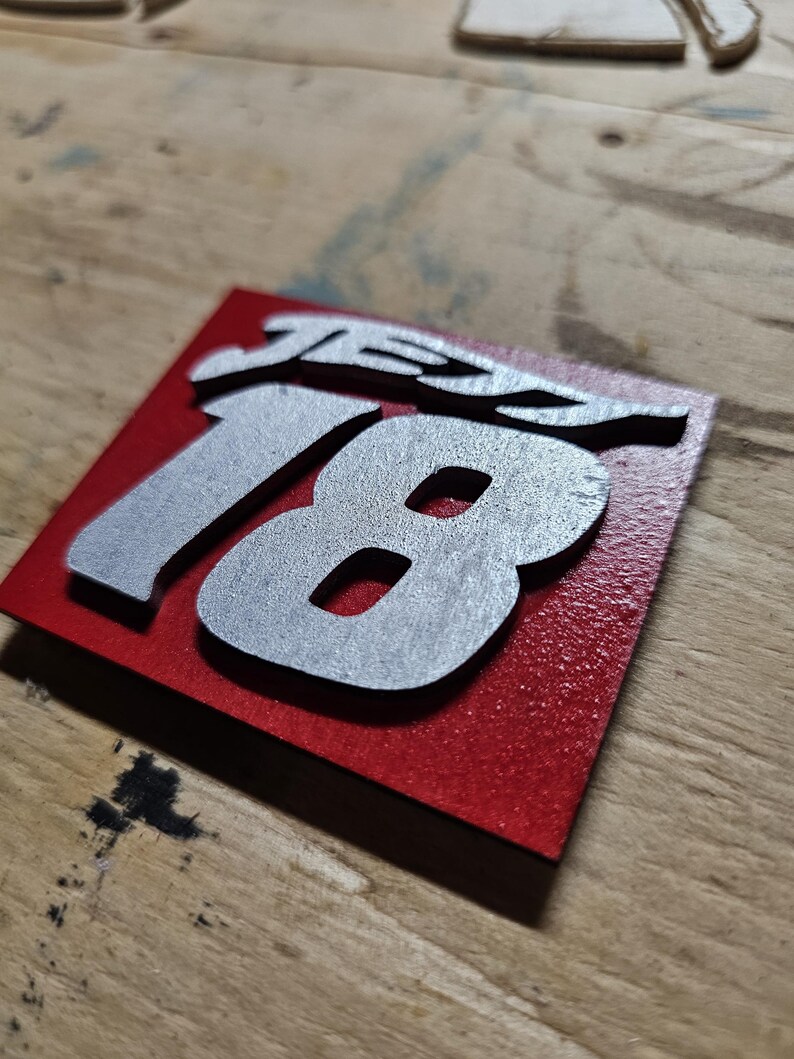 Jett Lawrence Number Plate Motocross Laser Cut Wood Magnet - Etsy