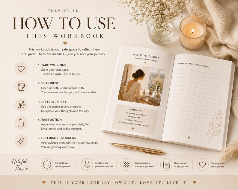 Self Love Workbook | 40 Guided Exercises for Confidence & Self-worth ...