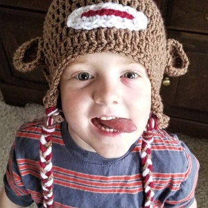 Sock Monkey Hat/sock Monkey/monkey Photo Prop/sock Monkey Prop/takehome ...