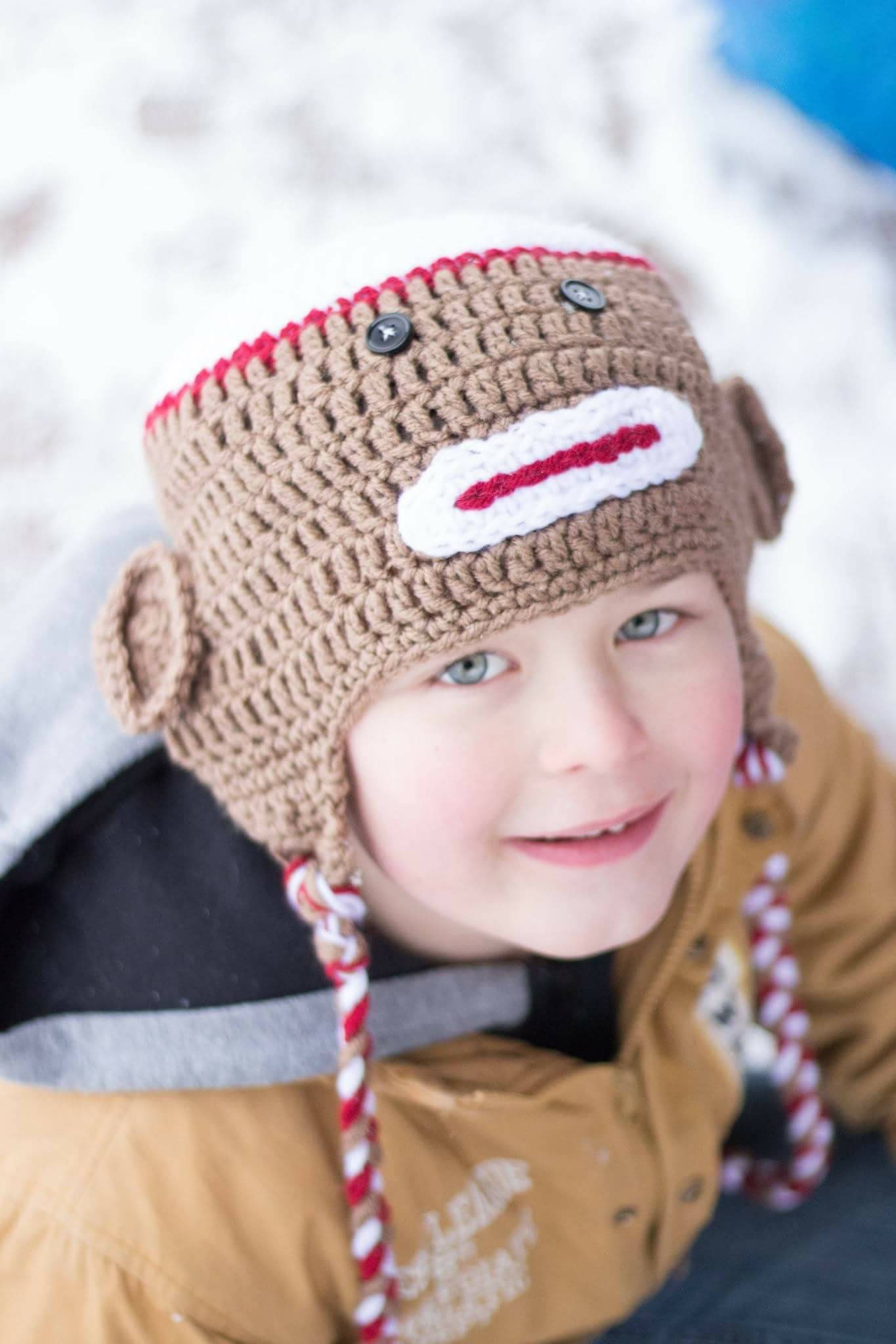 Sock Monkey Hat/sock Monkey/monkey Photo Prop/sock Monkey Prop/takehome ...