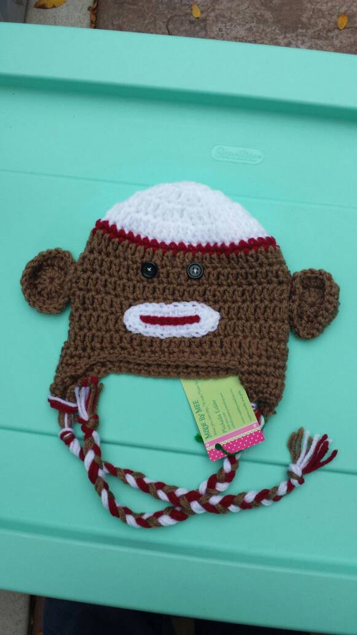 Sock Monkey Hat/Sock Monkey/Monkey photo prop/Sock Monkey | Etsy
