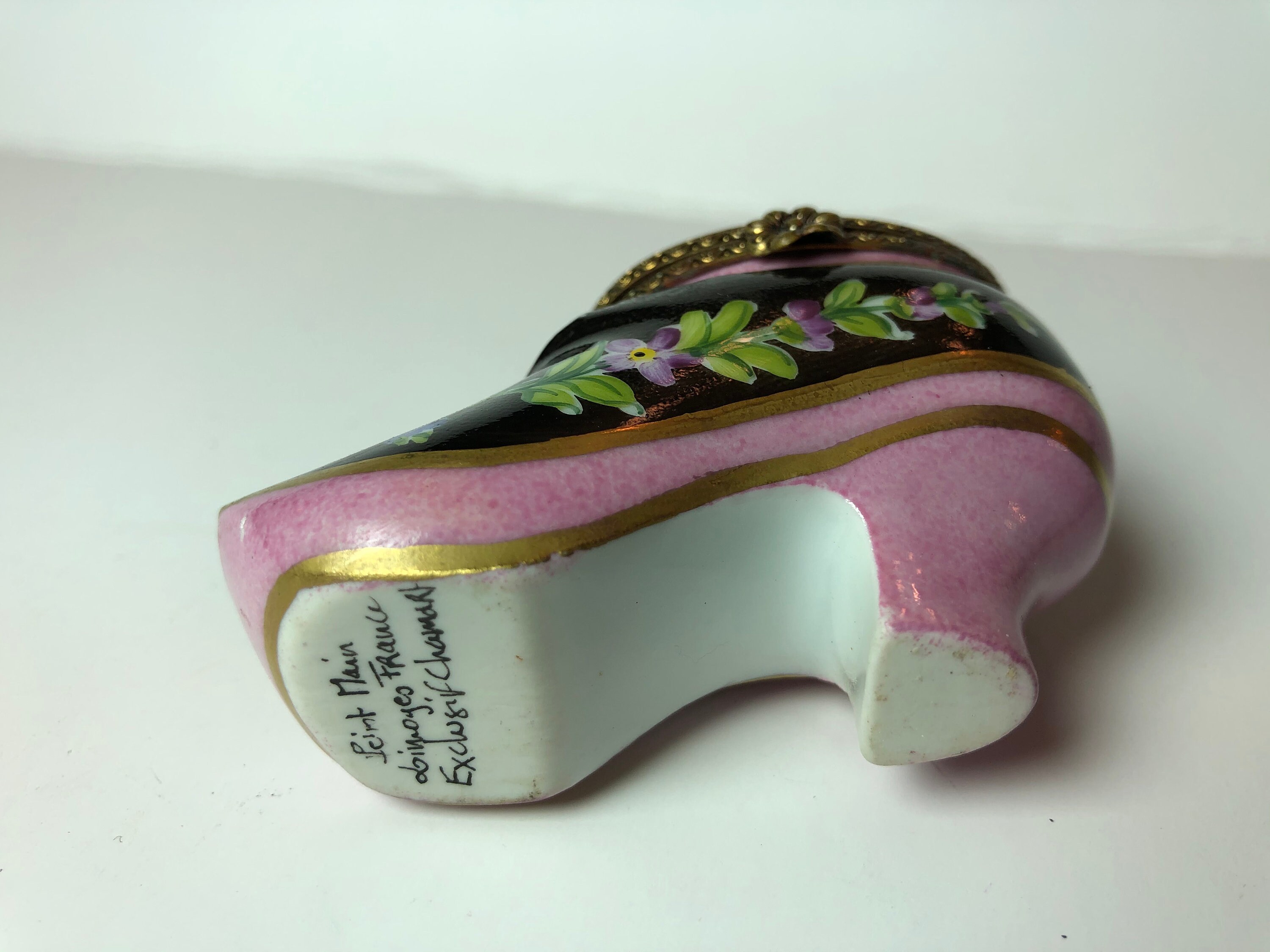 Limoges Box Victorian Shoe - Etsy