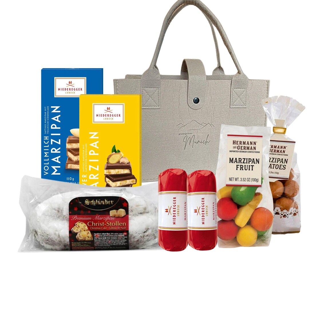 German Marzipan Candy Chocolate Gift Set Includes Stollen Marzipan ...