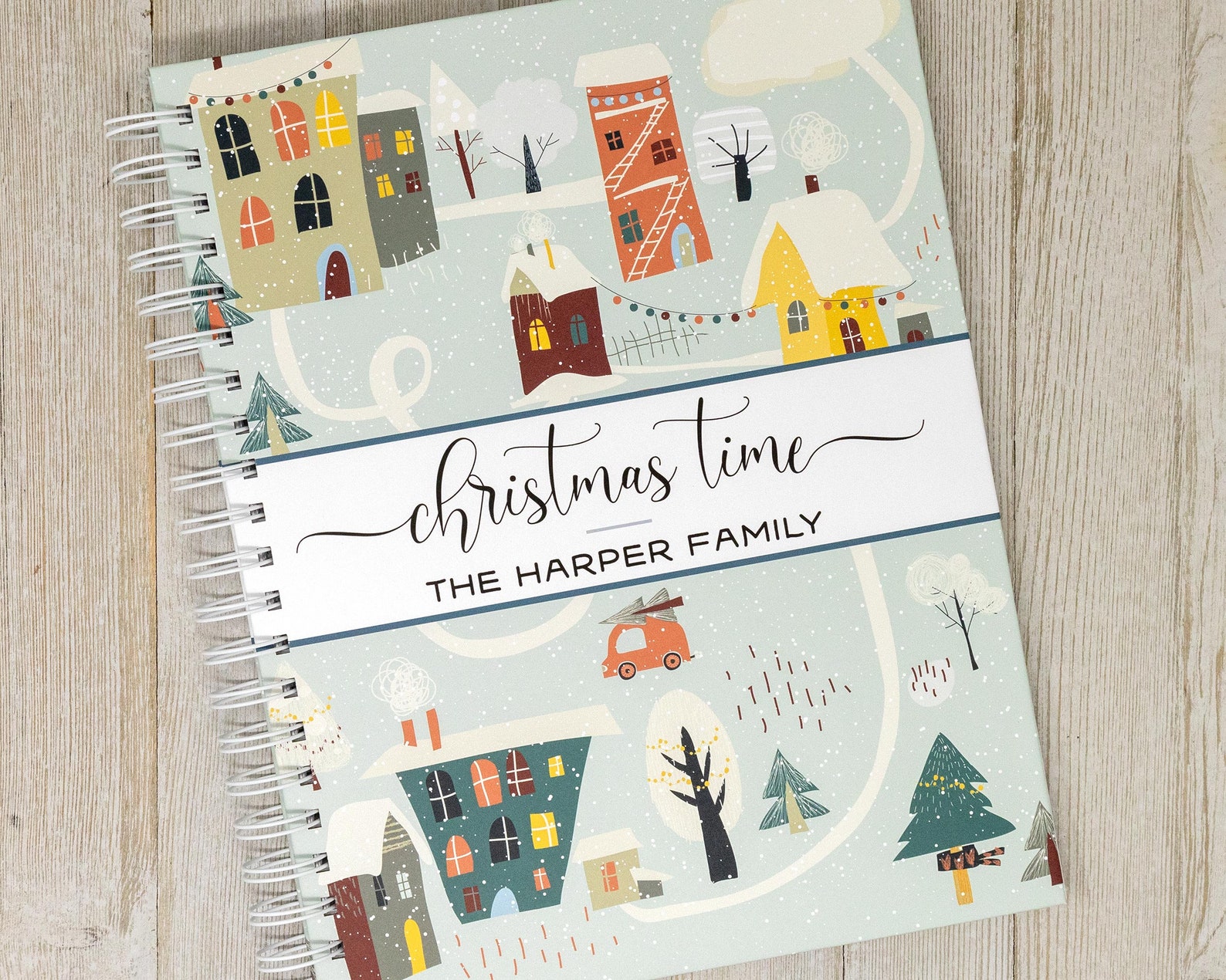 Christmas Memory Book - Hardcover Christmas Card & Photo Album Journal ...