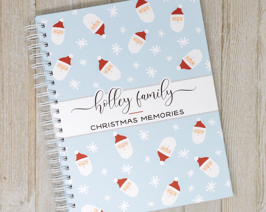 Christmas Memory Book - Hardcover Personalized Christmas Card & Photo ...