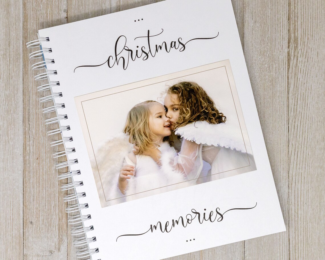 Christmas Memory Book - Hardcover Christmas Card & Photo Album Journal ...