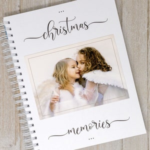Christmas Memory Book - Hardcover Christmas Card & Photo Album Journal ...