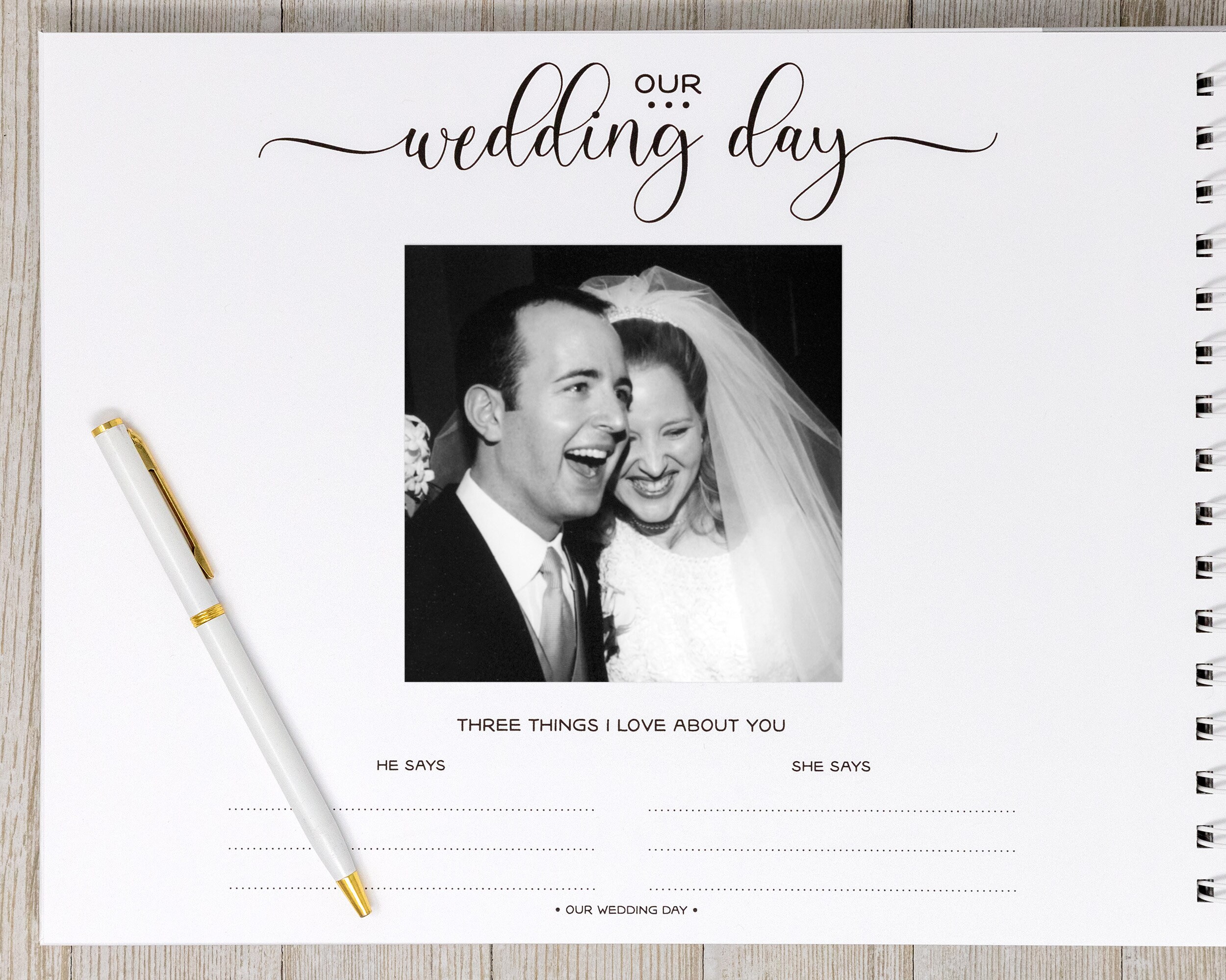 Wedding Anniversary Journal Choose Your Color Personalized | Etsy