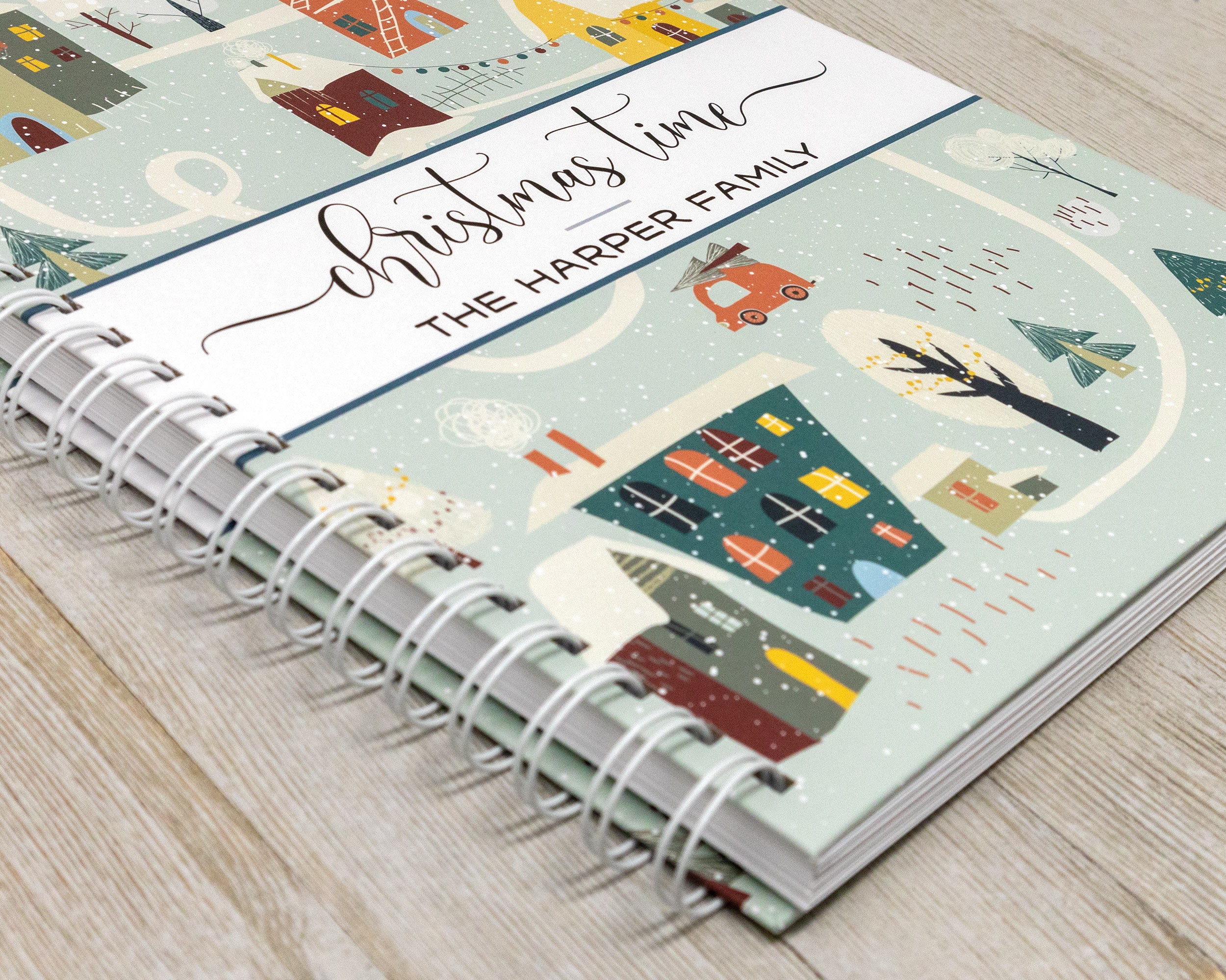 Christmas Memory Book - Hardcover Christmas Card & Photo Album Journal ...