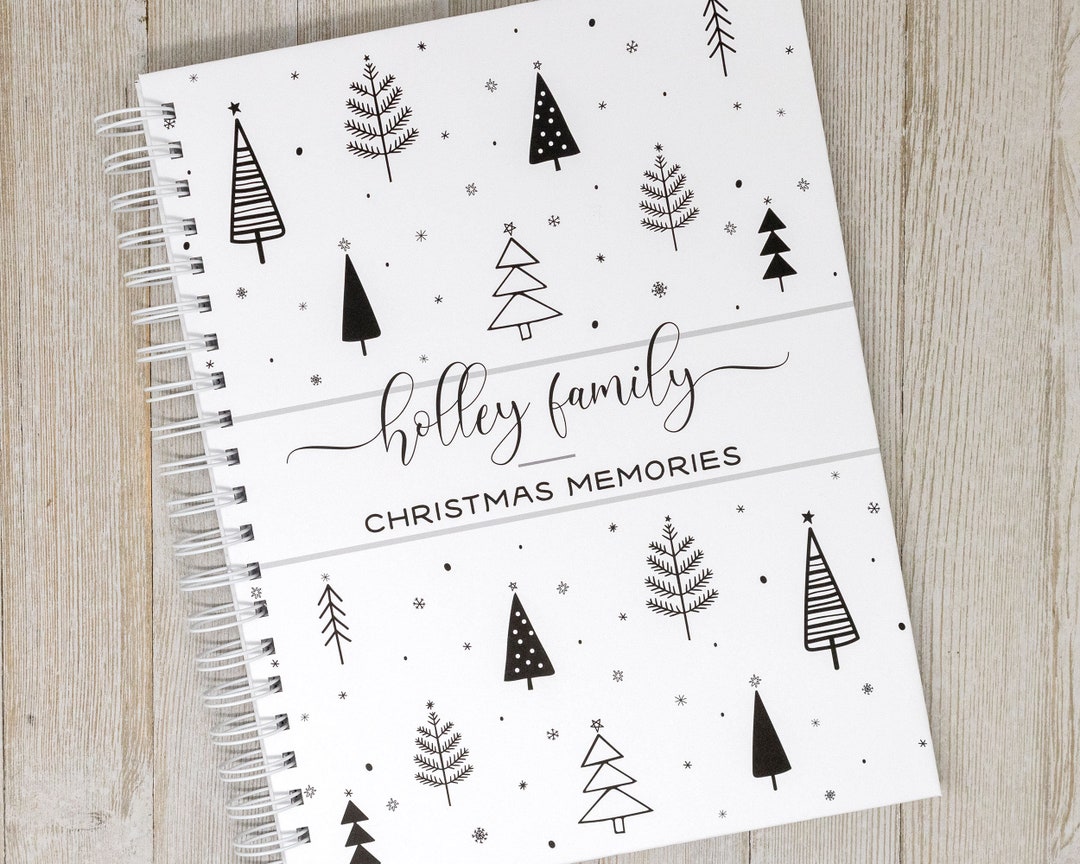 Christmas Memory Book - Personalized Hardcover Christmas Journal ...