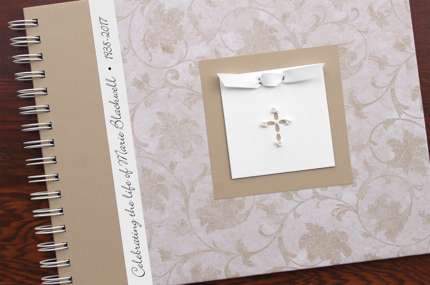 funeral-guest-book-memorial-guest-book-guestbook-etsy
