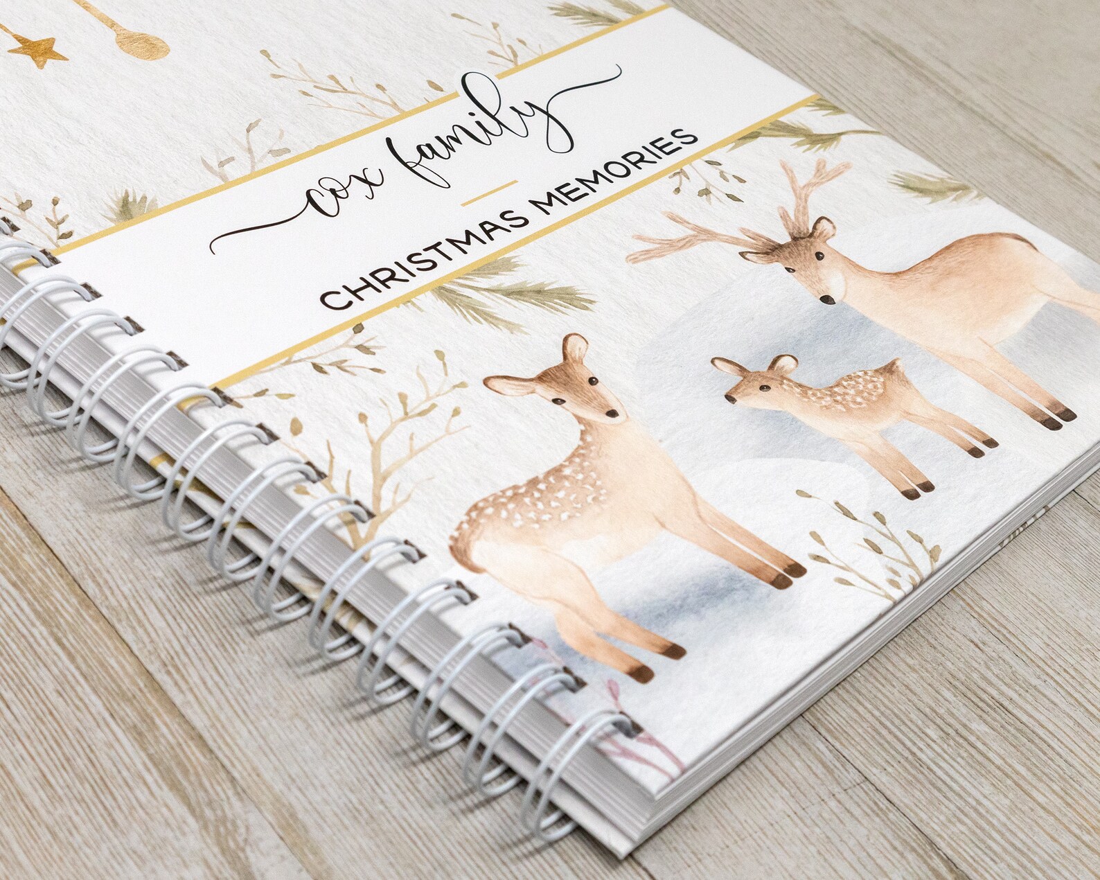 Christmas Card Journal Hard Cover Christmas Memory Book - Etsy