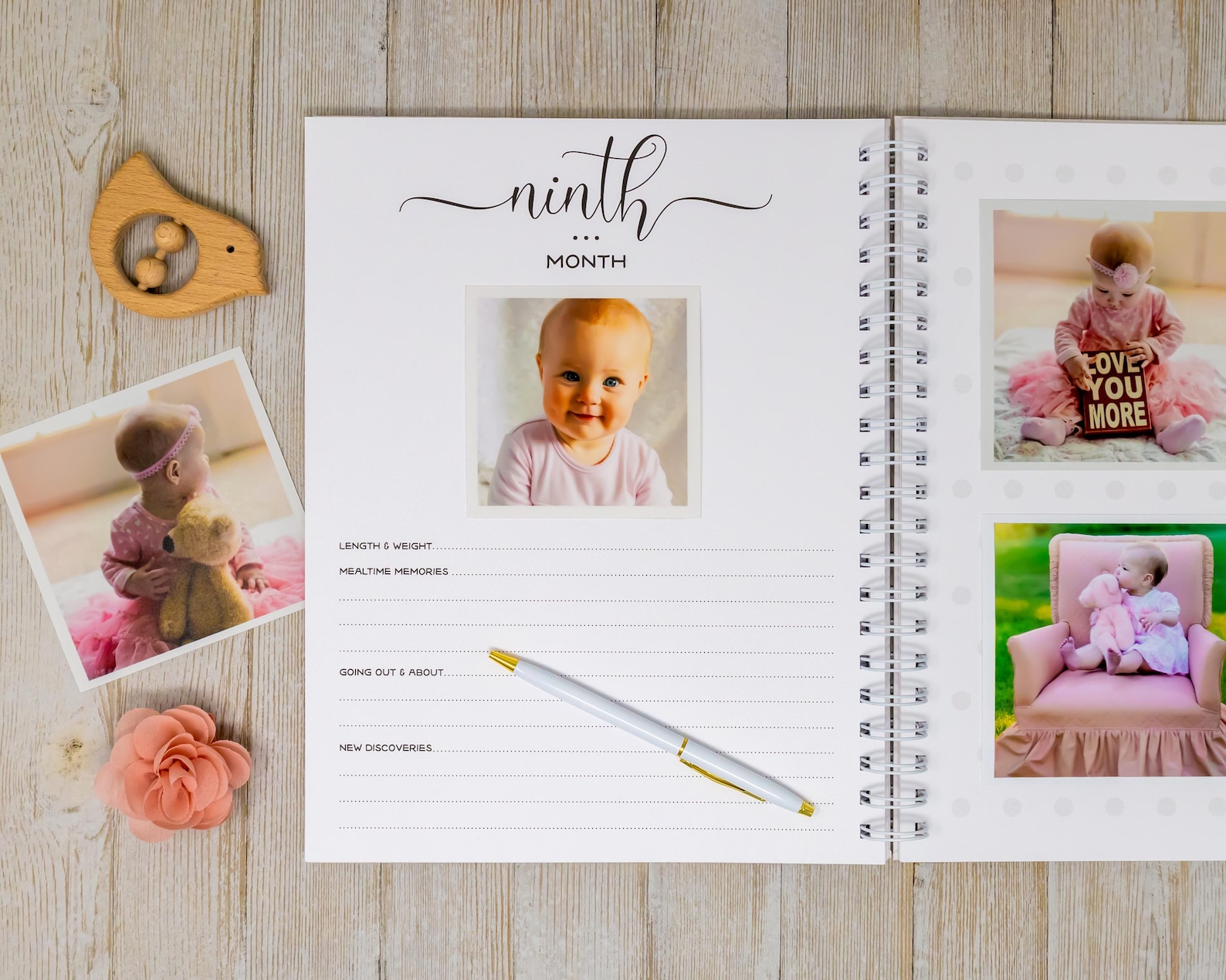 Woodland Baby Book - Hardcover First Year Baby Journal - Personalized ...