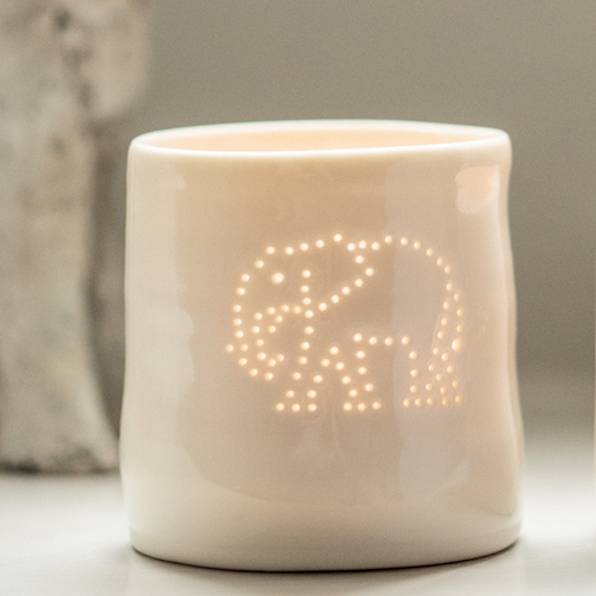 Luna Mini Porcelain Elephant Tealight - Etsy