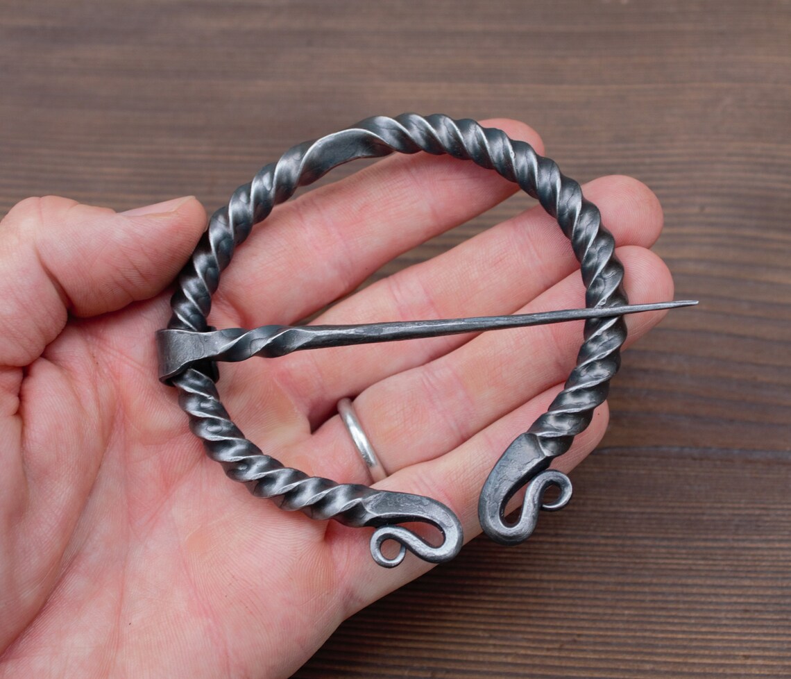 Celtic Penannular Brooch iron made by blacksmith hand | Etsy