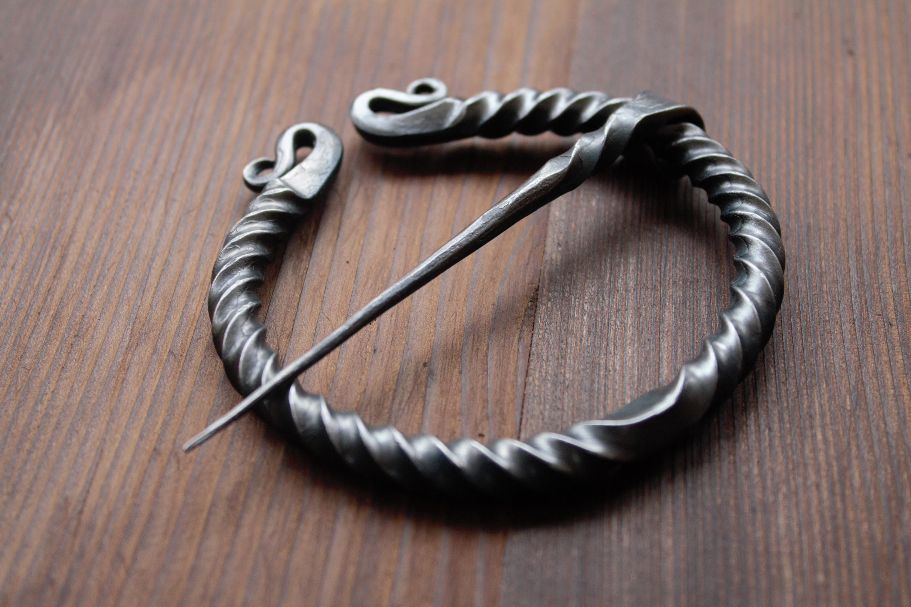 Celtic Penannular Brooch iron made by blacksmith hand | Etsy
