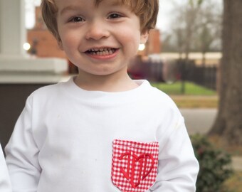 Personalized Initial Pocket Tee Shirt Monogrammed Preppy | Etsy