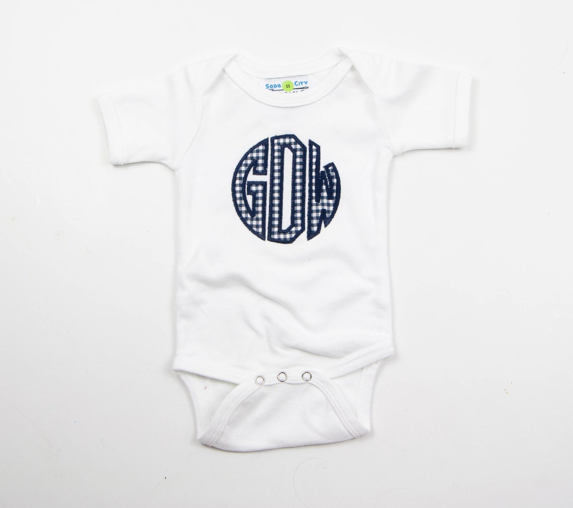Appliqued Initial Outfits Personalized Monogrammed Shirts - Etsy