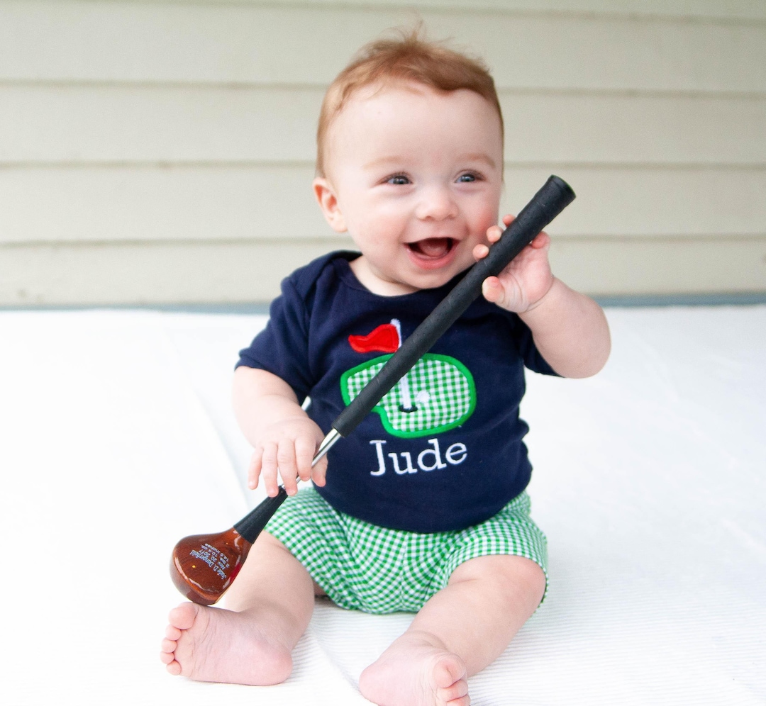 Monogrammed Golf Applique Shirt and Shorts for Baby Boys - Great Gift ...
