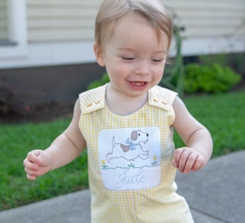 Boys Summer Jon Jon Outfit Reversible Gingham and Seersucker - Etsy